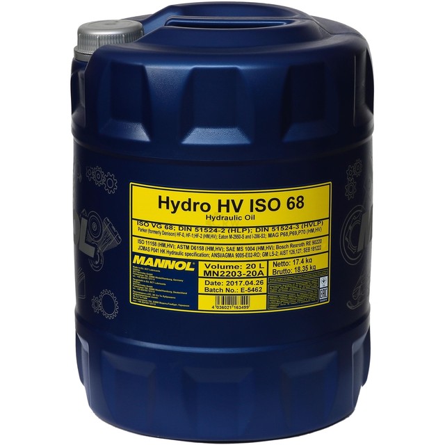 3x 20 Liter Mannol Hydraulic Oil Hydro ISO 32 Hydraulic Fluid Incl ...