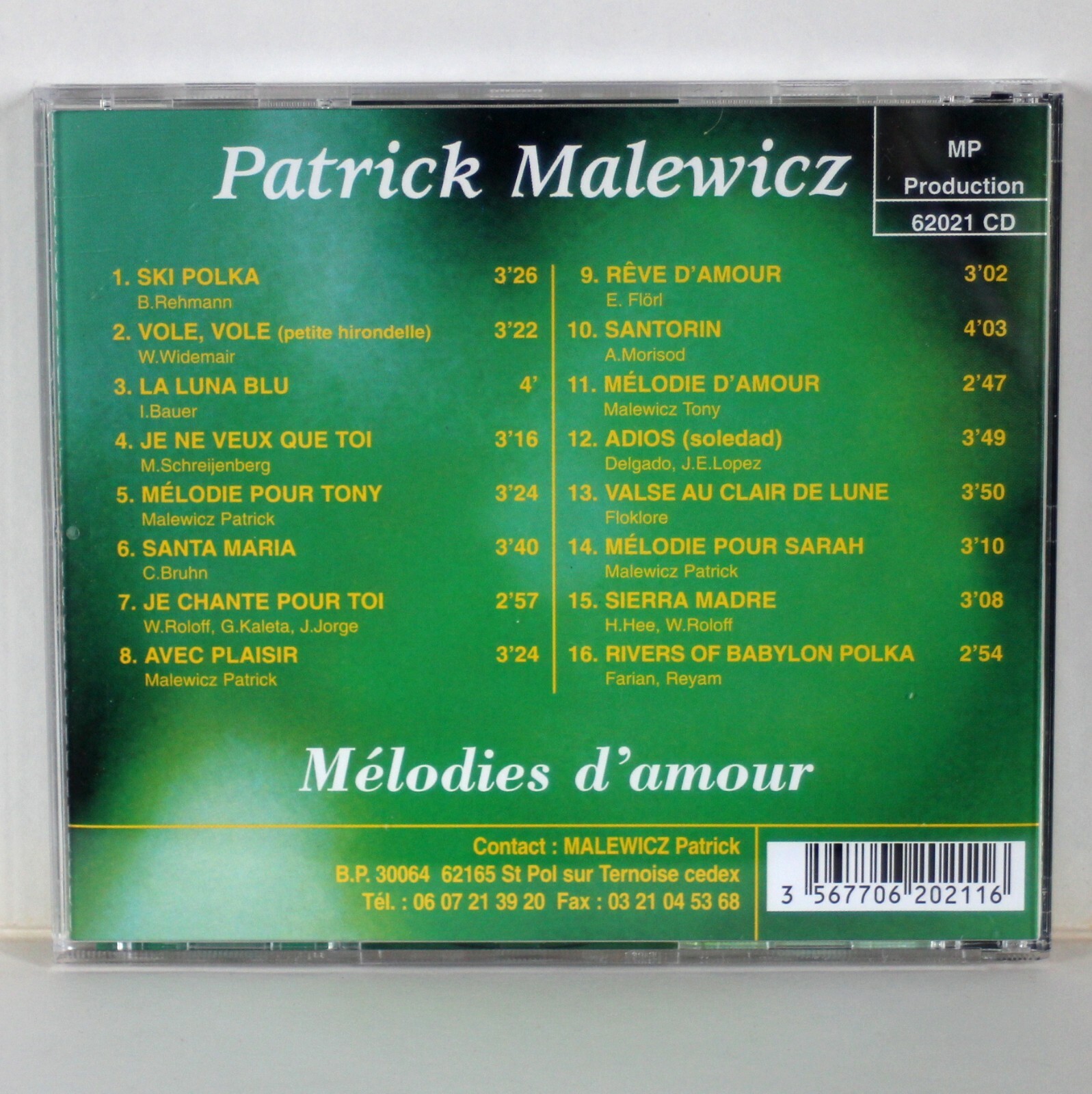 PATRICK MALEWICZ "Trompette Romantique" – MPH – CD 6202 C – made in France | eBay