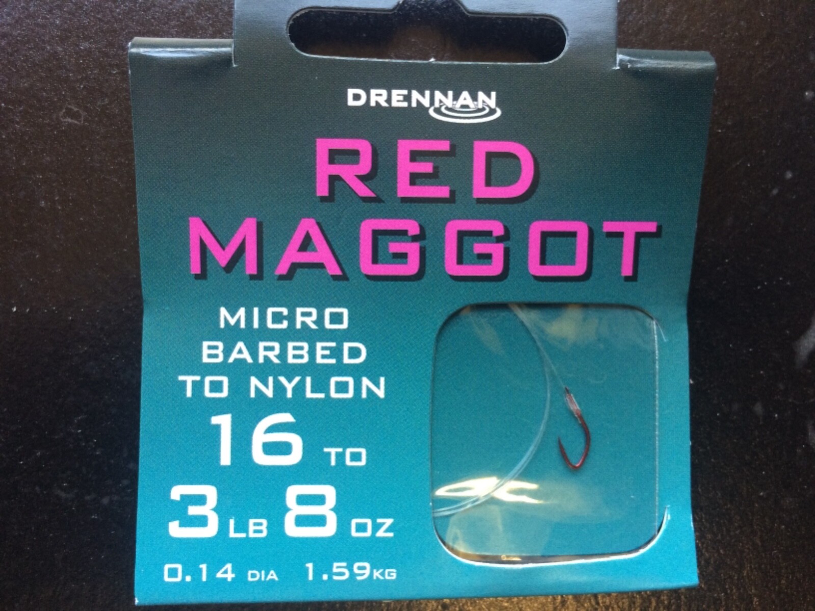 DRENNAN MICRO BARBED RED MAGGOT FISHING HOOKS TO NYLON | eBay