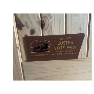 Custer State Park South Dakota Entrance Sign Camp Hike Forest Trail | eBay