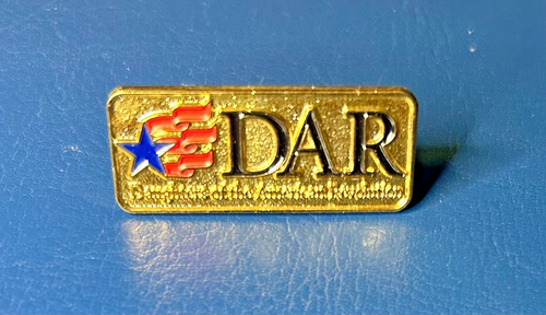 DAR Daughters of the American Revolution Logo Flag Star Pin - NEW | eBay
