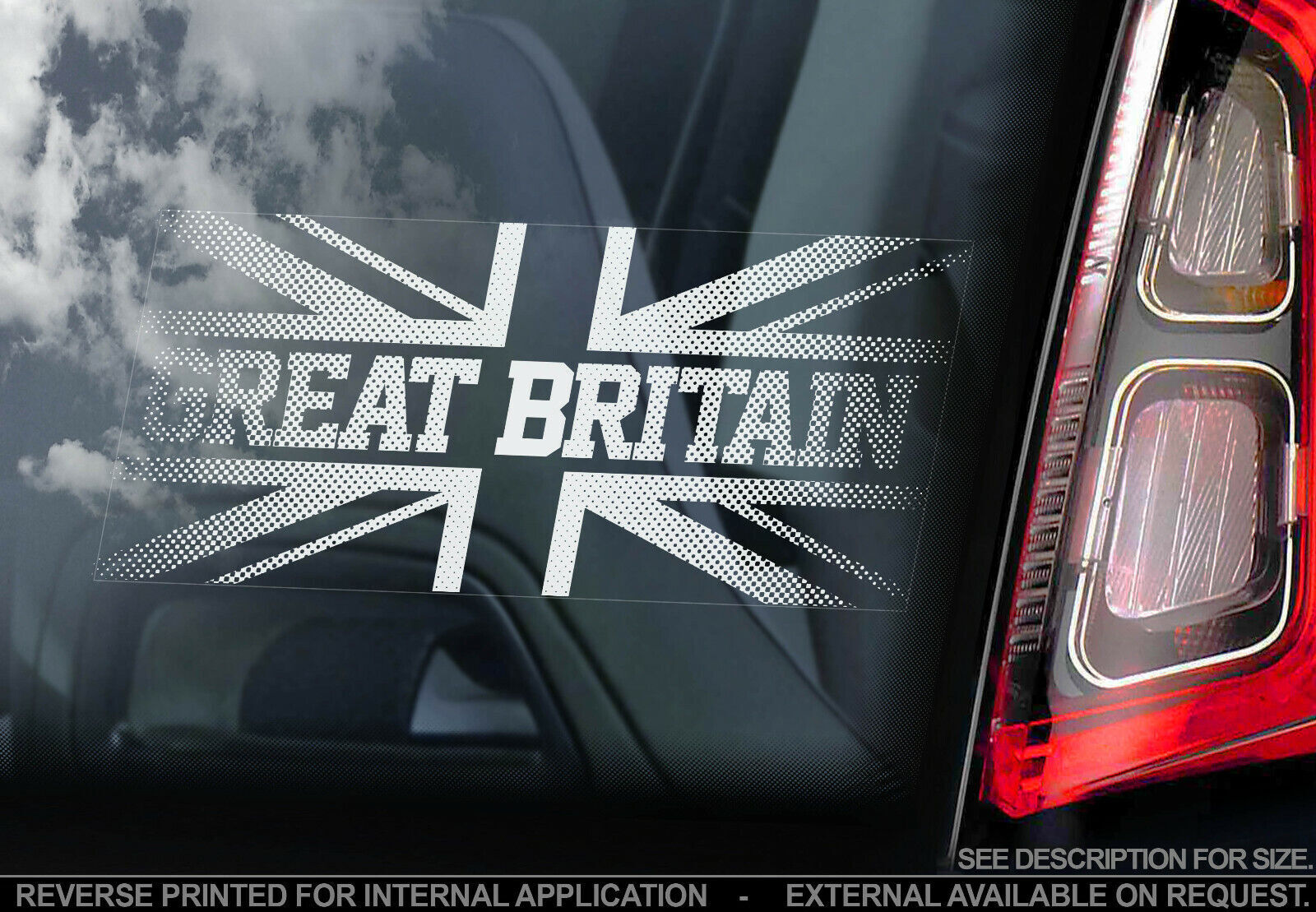 Great Britain - Car Window Sticker - Union Jack England Decal United ...