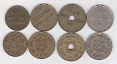 TURKEY,TURQUIE,TURKEI, ISTANBUL MARITIME ,TRANSPORT TOKEN, BRASS,NICKEL ...