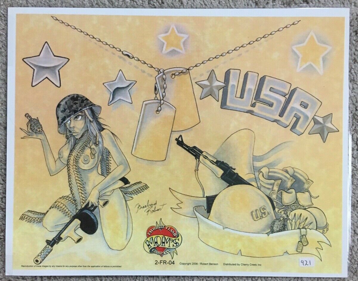 Vintage Army Pin Up Girl Tattoos Military Pinup From The Other Day.