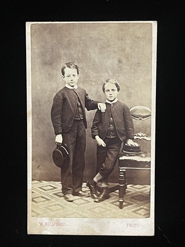 Cabinet Card Antique Photo 1800’s Children - W. Hildyard - Manchester ...