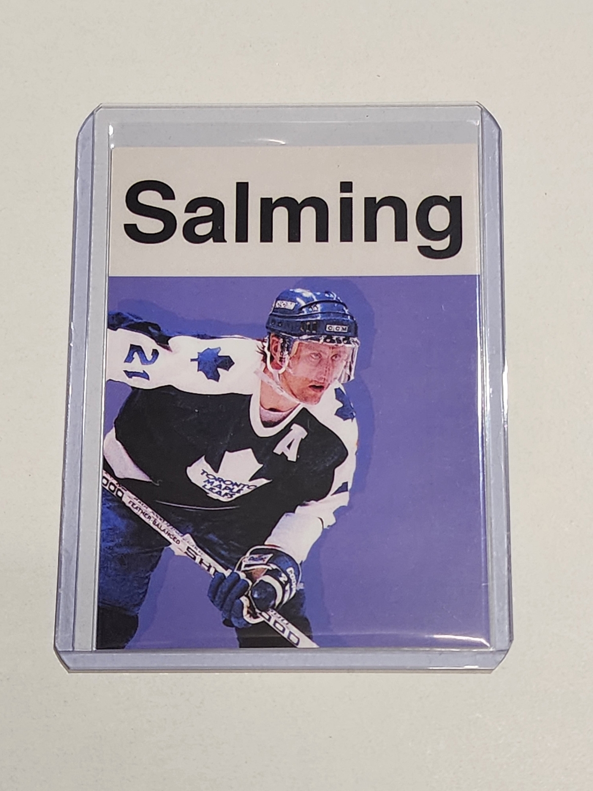 Borje Salming Artist Signed Hockey Art Card 1/10 | eBay