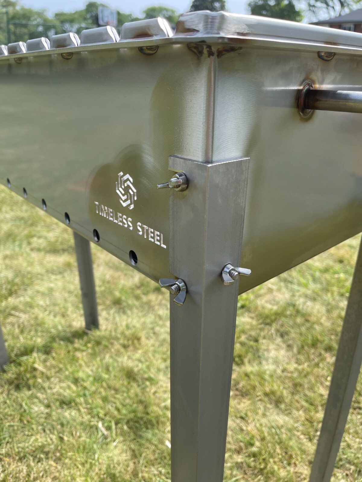 Large Heavy-duty STAINLESS Steel BBQ Grill / MANGAL 11 Ga (3mm) | eBay