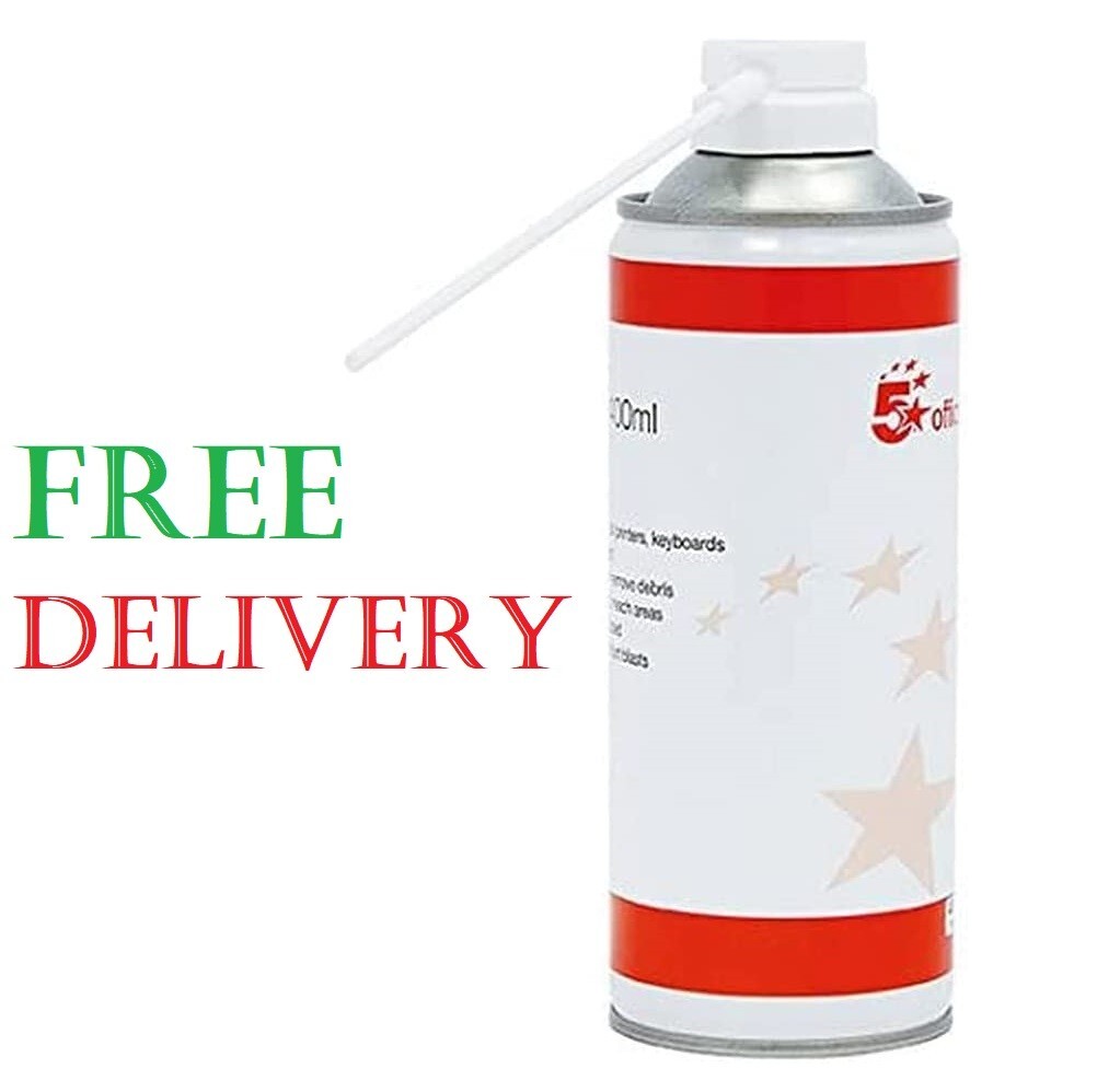 5 Star Spray Duster Can 400ml, White Free Delivery | eBay UK