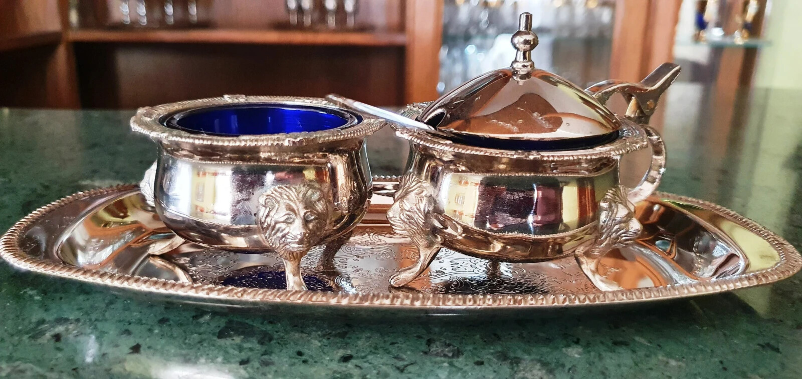 Miniature Cupronickel Melchior Set: Gravy and Mustard Pot Cups | eBay