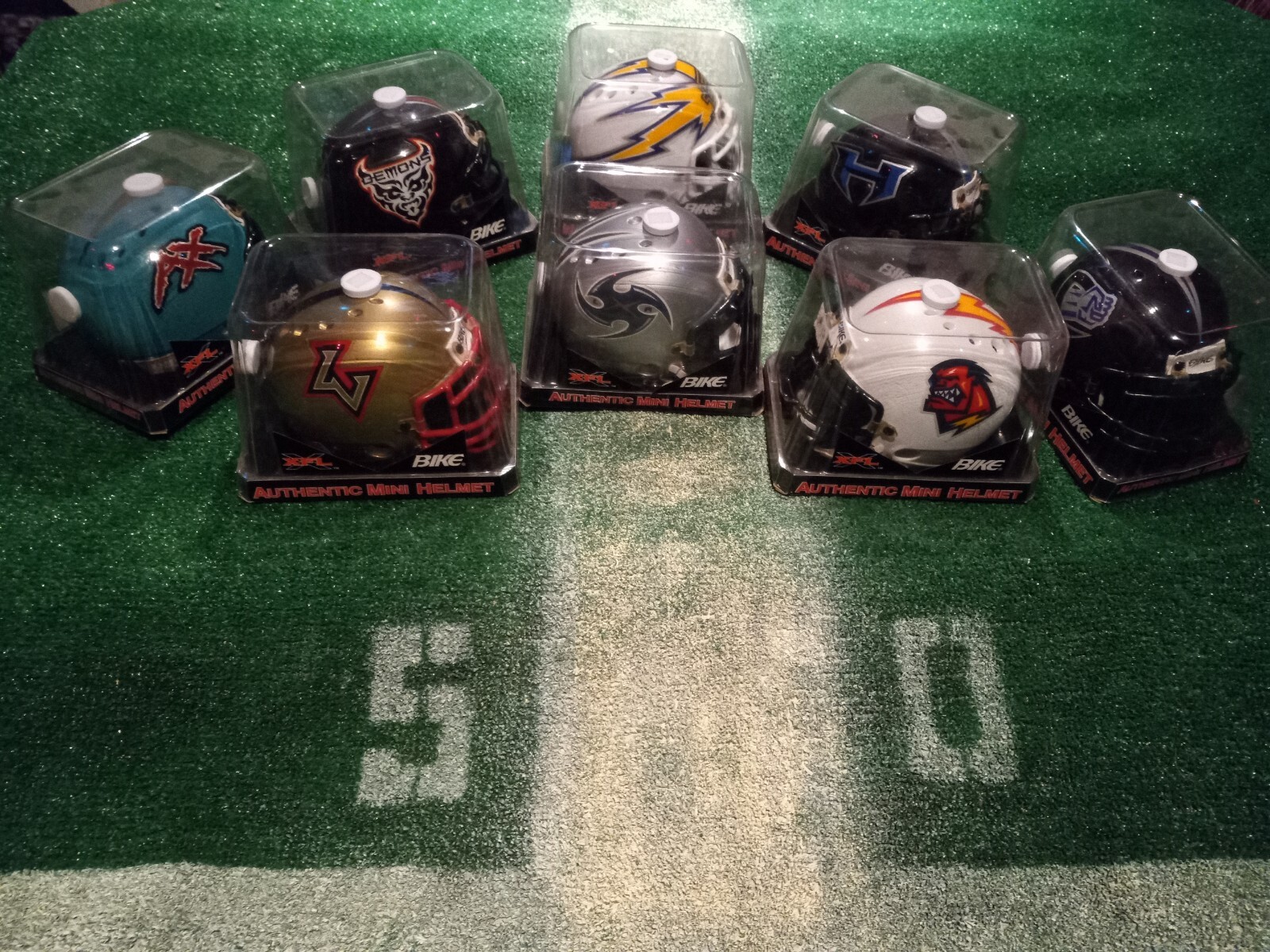 XFL Mini Helmets Full Set (Set Of 8) | eBay