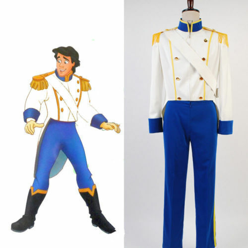 The Little Mermaid 1989 Prince Eric Uniform Cosplay Costume Outfit ...