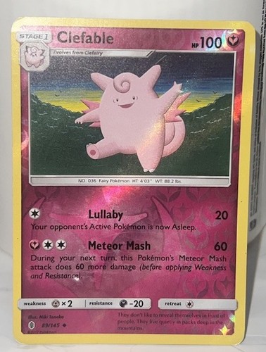 Pokemon Clefable 89/145 Guardians Rising Reverse Holo | eBay