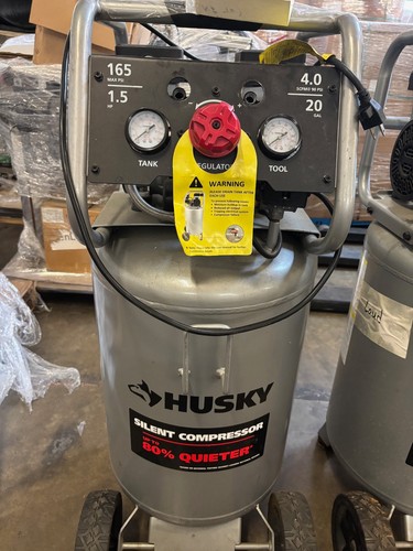 Husky 20 Gal 165 PSI Vertical Electric Oil-Free Air Compressor with ...