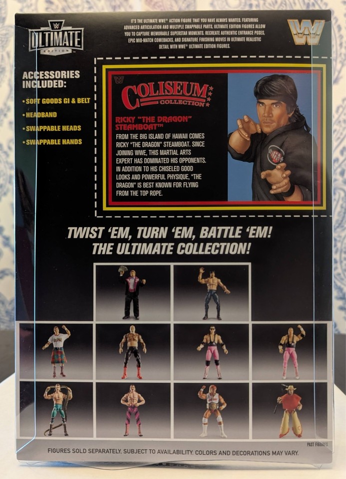 WWE Mattel Ultimate Edition Coliseum Collection Ricky Steamboat Black ...