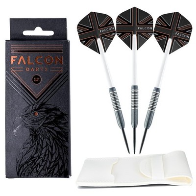 FALCON™ MICRO GRIP Tungsten Darts Set 20g Barrels Shafts Flights Wallet ...