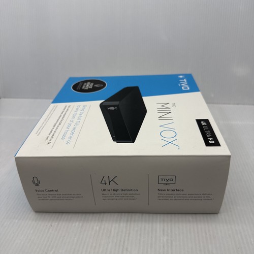 TiVo MINI VOX 4K UHD Streaming Media Player with Voice Remote New Open ...
