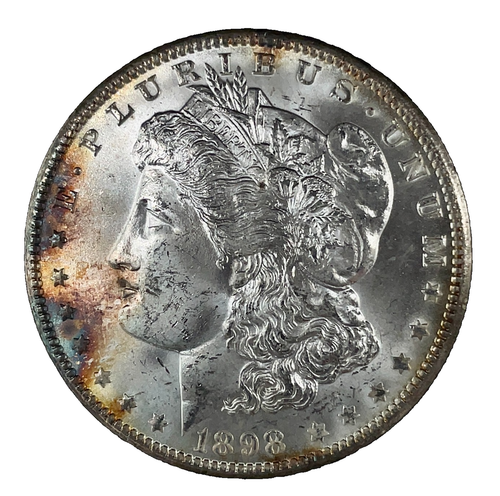 1898 O Morgan Dollar GEM/BU Very Fresh From Roll 90% Silver $1 U.S Coin ...