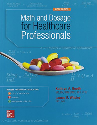 MATH AND DOSAGE CALCULATIONS FOR HEALTHCARE PROFESSIONALS | eBay