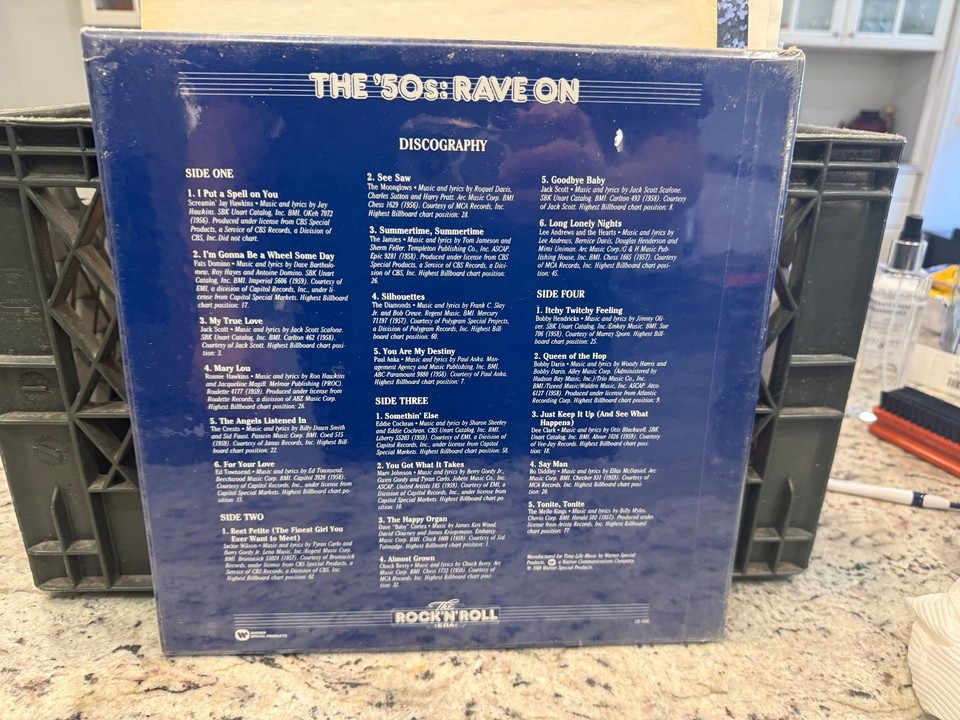 SEALED ~ THE 50'S RAVE ON TIME LIFE ROCK N ROLL ERA 2X VINYL LP BOX SET ...