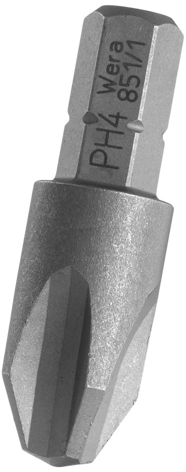 Wera PH4 Phillips Sheet Metal Driver Insert Bit 32mm Blade Tool Power ...