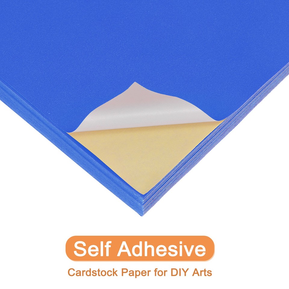 25 Sheets 8"x12" Colored Self Adhesive Sticker Paper Printable 250gsm ...