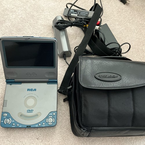 RCA Handheld Blue Portable DVD Player Tested Works Model RC5400P Case ...
