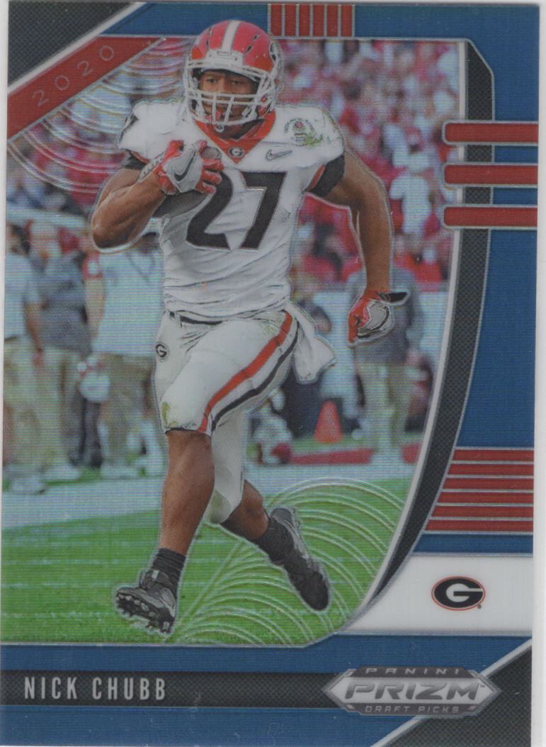2020 Panini Prizm Draft Class Nick Chubb Blue Prizm | eBay