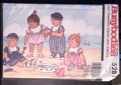 Butterick 5281 infants' dress, romper, jumpsuit pattern size L-XL uncut ...