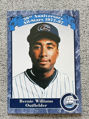 1997 Columbus Clippers 20th Anniversary Bernie Williams NY Yankees AAA ...
