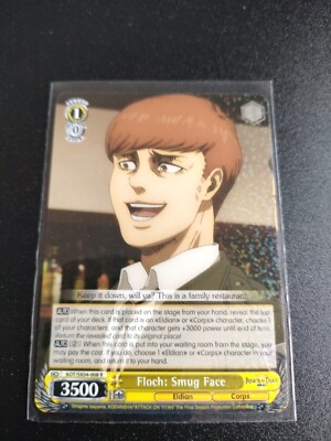 Weiss Schwarz : Floch Smug Face AOT SX04-008 R attack of Titans | eBay