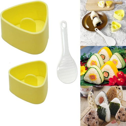 Triangle Onigiri Sushi Mold Press Molds, HiYi Non Stick Sushi Making ...