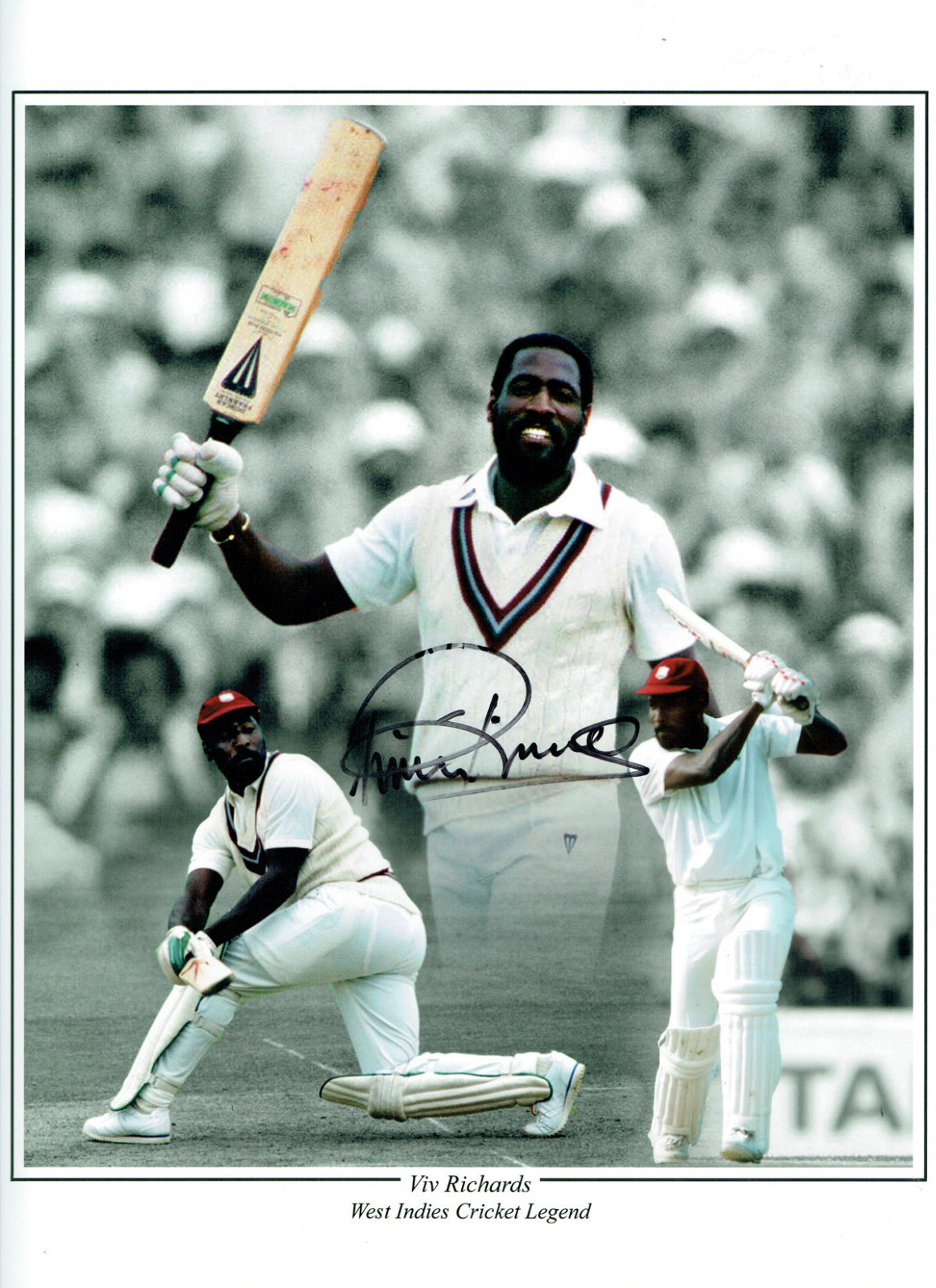 Viv RICHARDS Signed Autograph 16x12 West Indies Cricket Montage Photo ...