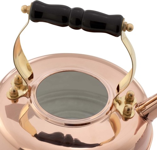 Simplex Kettles Kensington Solid Copper No. 1 Copper Finish 1.9 Quart ...