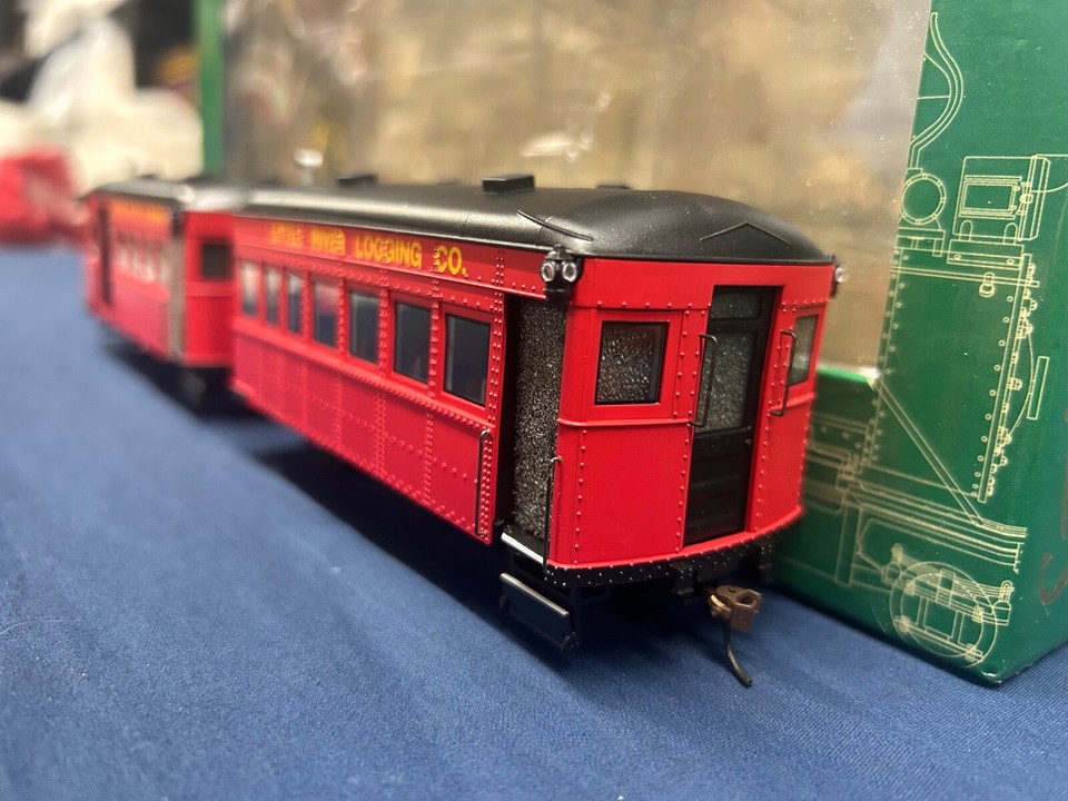 Bachmann On30 Little River Logging Co. Rail Bus & Trailer w/ DCC 28463 ...