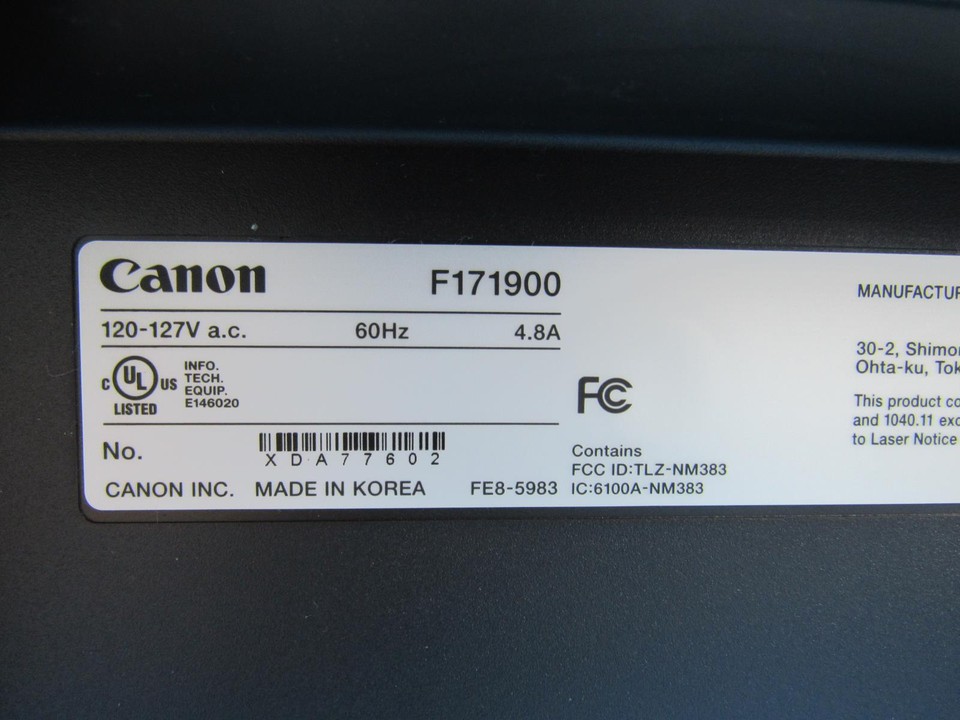 Canon MF230 All-In-One Desktop Laser Printer Only 518 Pages Only 90% ...