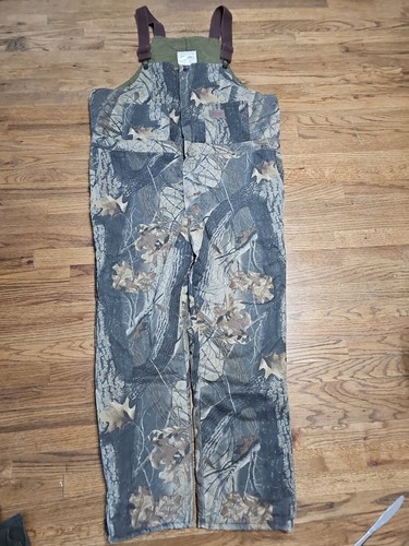 Walls 2XL Tall Bib Overalls Insulated Real Tree Hardwood Camo Outdoor ...