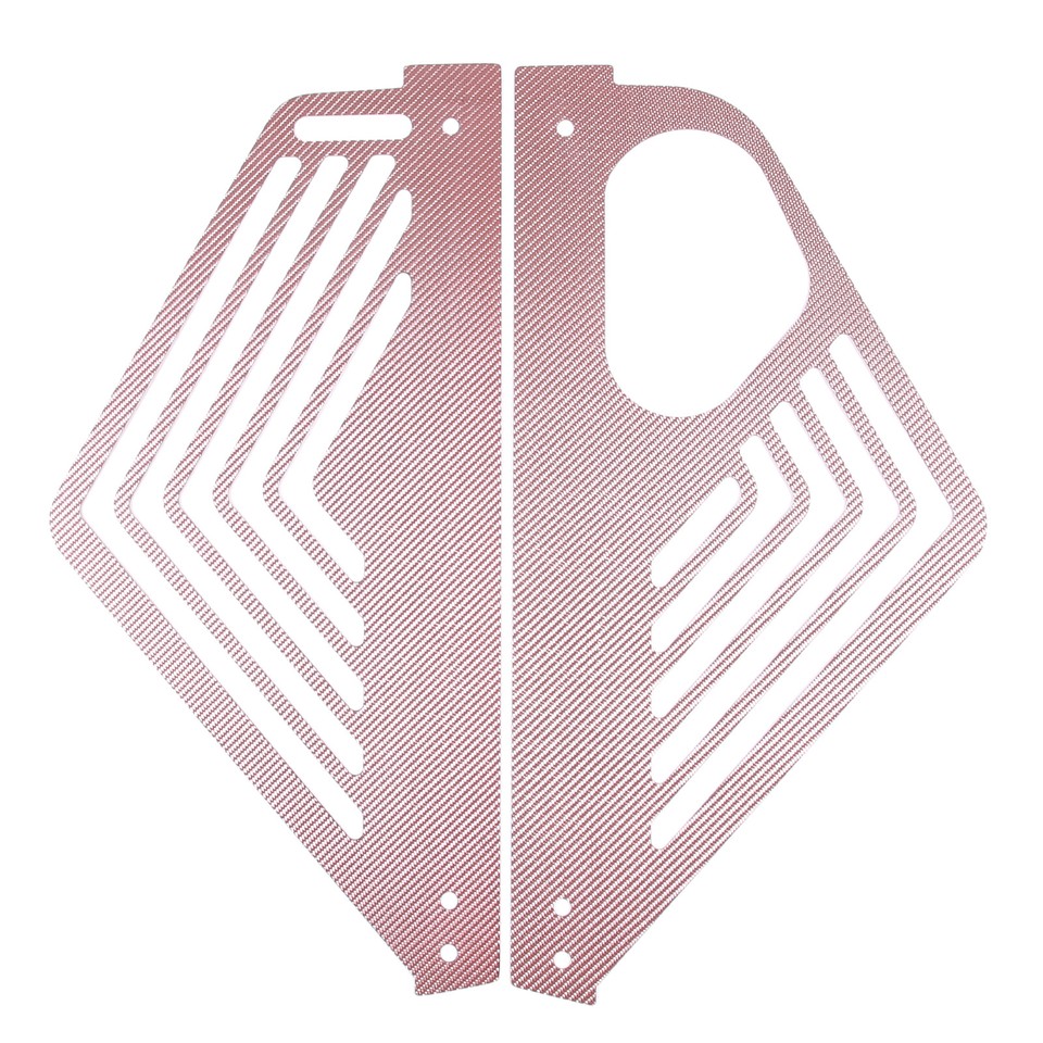 Pink Carbon Fiber Engine Compartment Side Protection Trim For Corvette ...