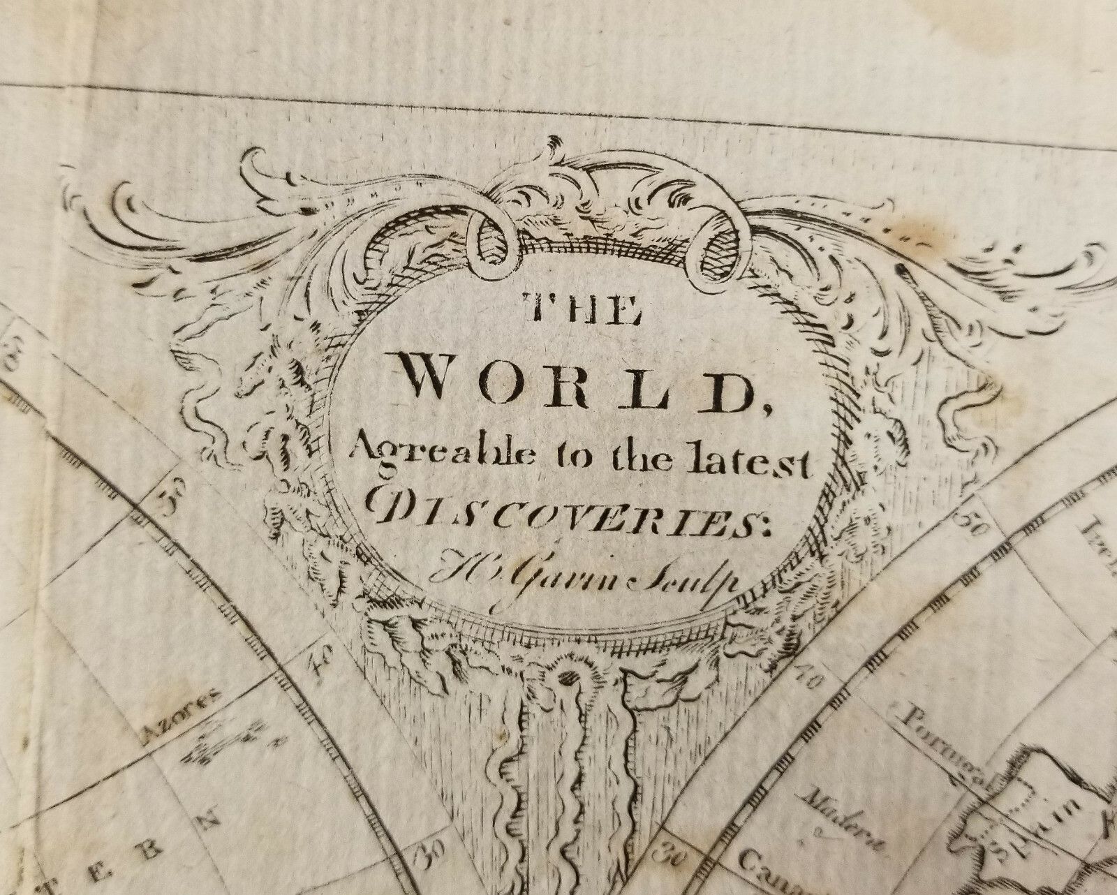 Antique Early 18th Century World Map Atlas H Gavin 1767 London | eBay