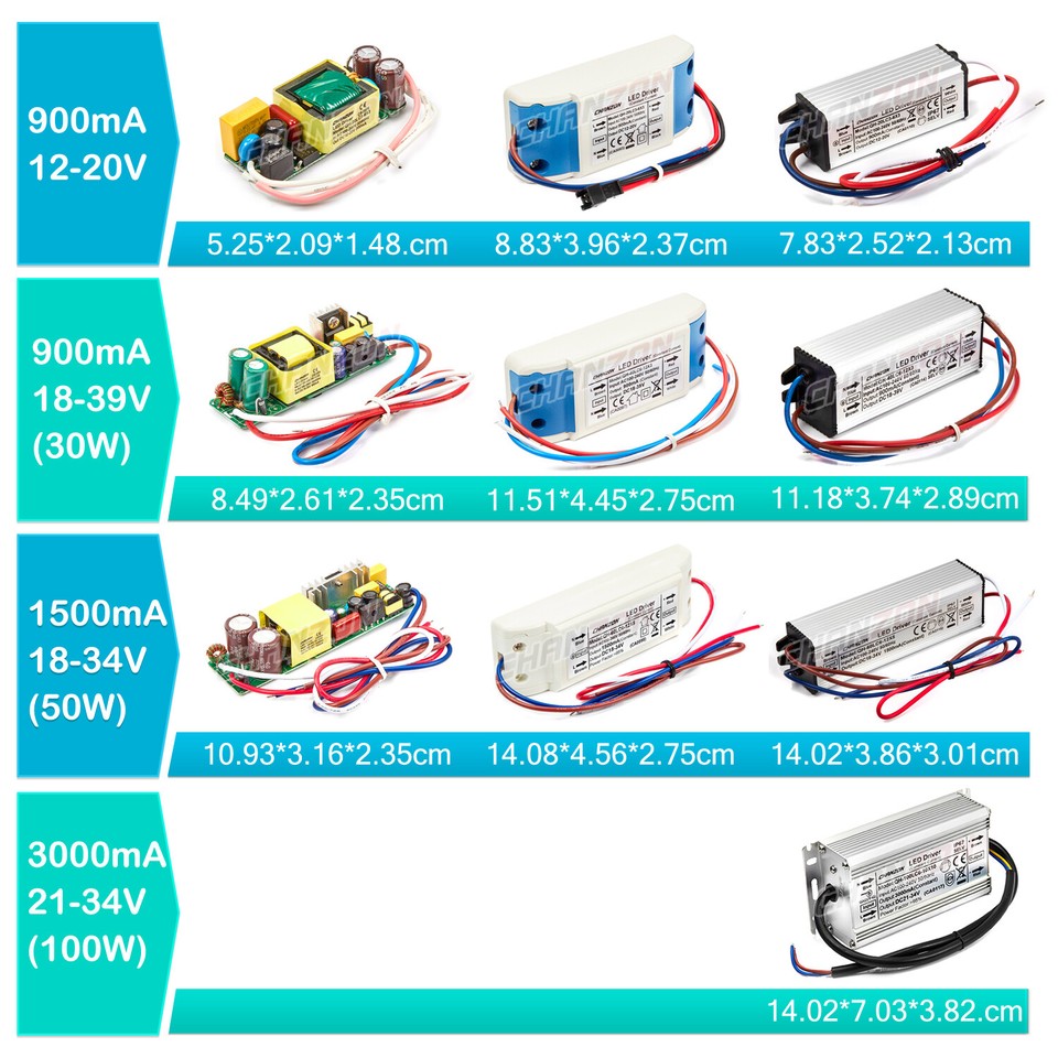 300Ma 450Ma 600Ma 900Ma 1500Ma Constant Current High Power Supply Cob ...
