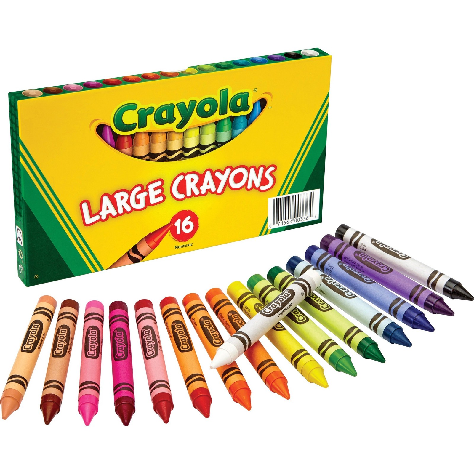 Crayola Large Crayons 16 Different Brilliant Colors/box Lbx6 for sale ...