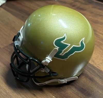 University of South Florida USF Bulls COLLEGE Football MINI Helmet Used ...