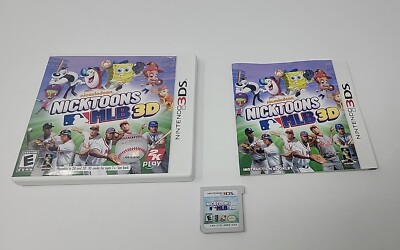 Complete! Nicktoons MLB 3D Nintendo 3DS CIB with Manual Baseball ...