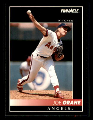 1992 BASEBALL 1992 Pinnacle Joe Grahe California Angels #371 1 | eBay