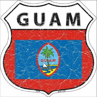 Guam Flag Highway Shield Metal Sign HS-266 | eBay