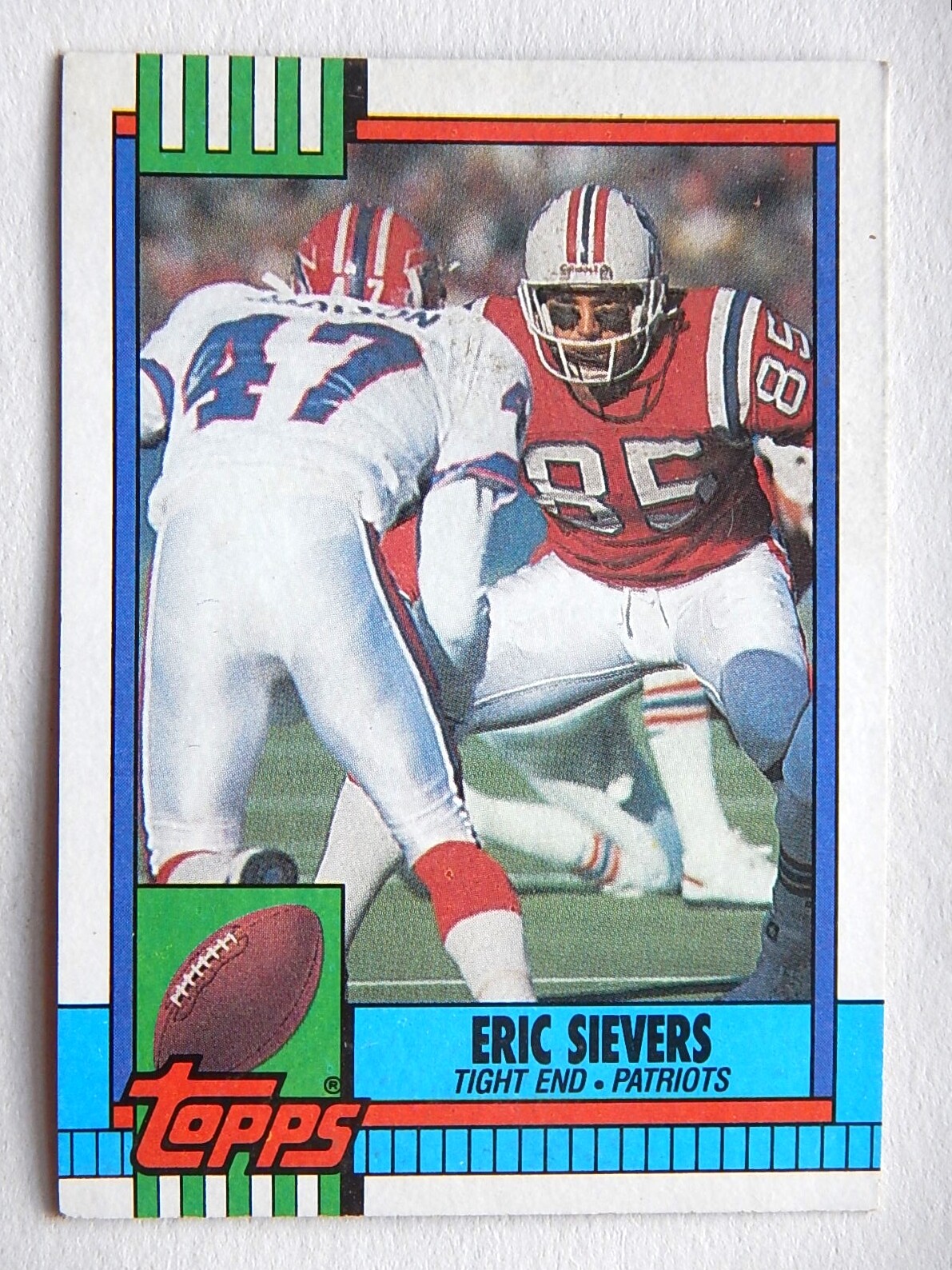 Eric Sievers #428 Topps 1990 Football Card (New England Patriots) | eBay