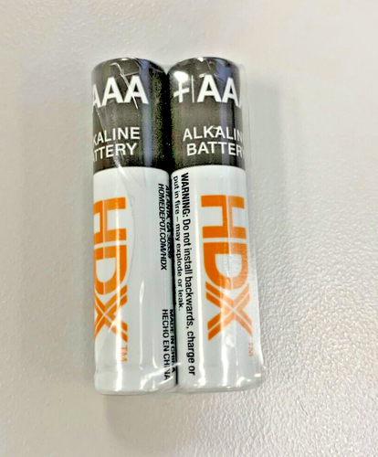 NEW Lot of 2 AAA HDX Alkaline Batteries | eBay