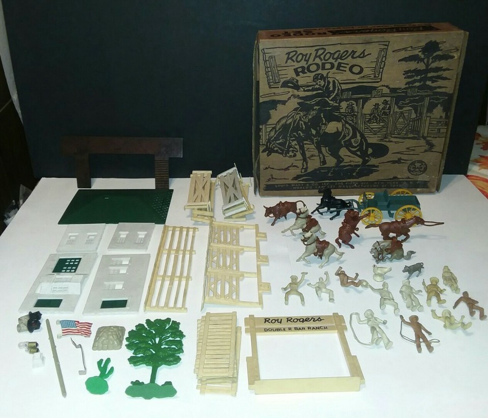 Marx Toys Roy Rogers Rodeo Set Playset #3690 Vintage | eBay