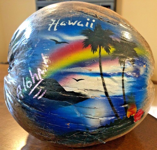 Dried Coconut Postcard - Hawaii - Hawaiian Painting - Very Cool!!! | eBay