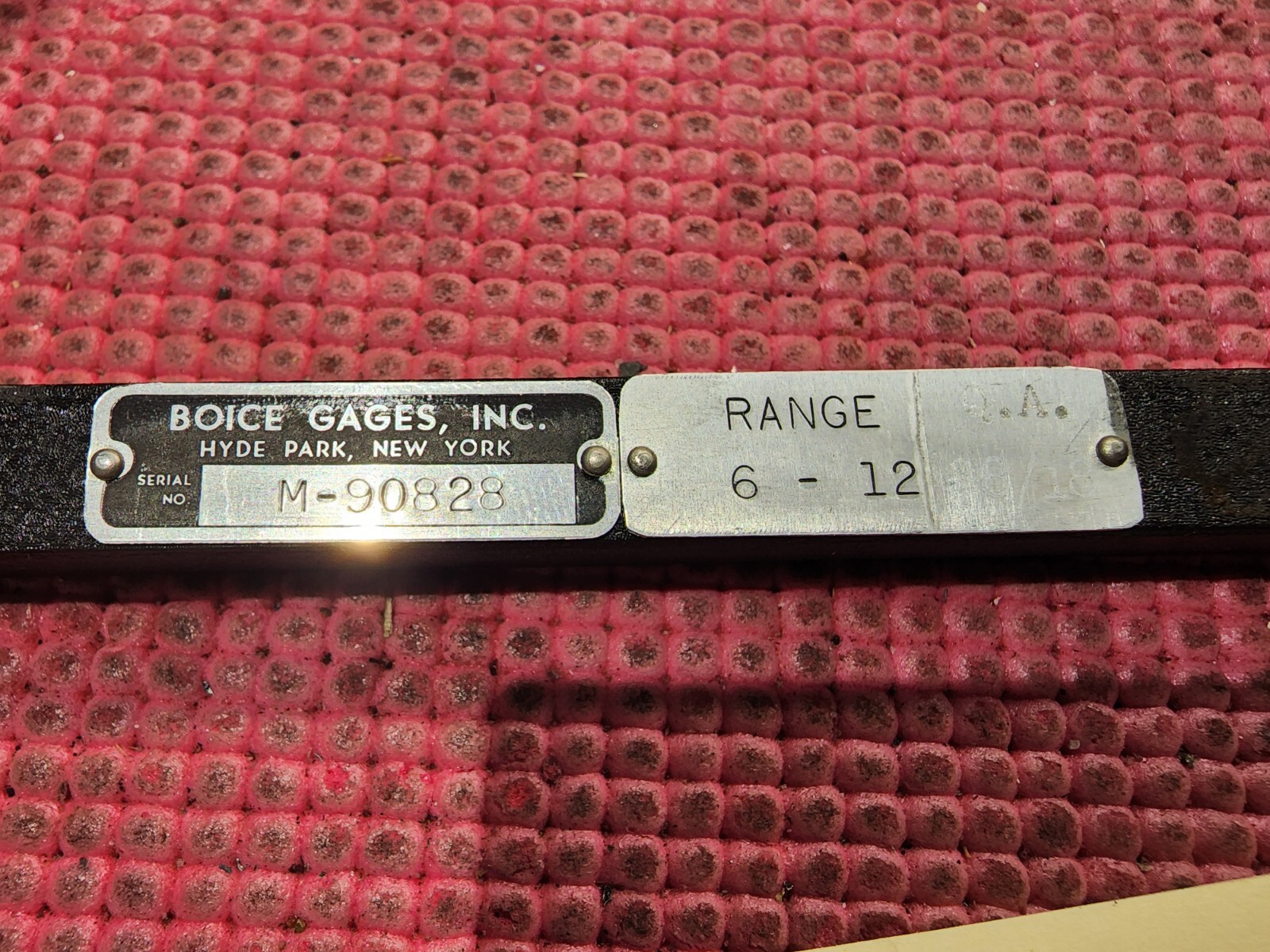 BOICE GAGE Dial Bore gage 6 in To 12.0 in .0005 Grad With Setting Gage ...