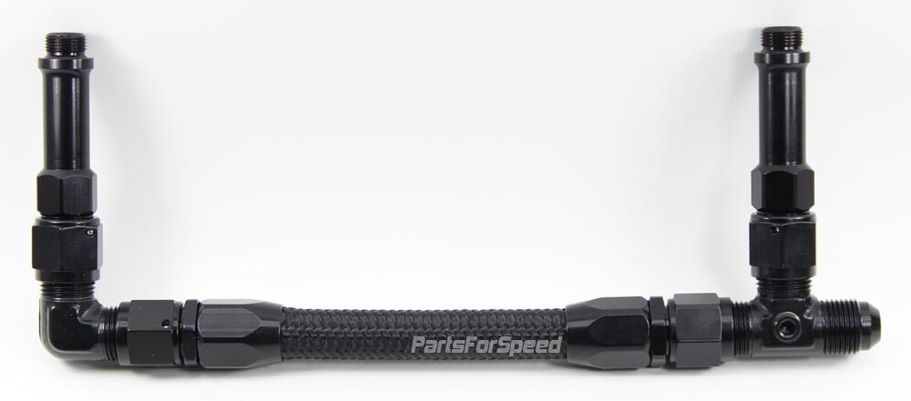 Barry Grant Demon Carb Black Braided Dual Fuel Line -8 AN Made in the ...